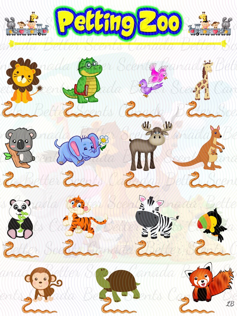 A Day at the Zoo Bingo Boards - Etsy