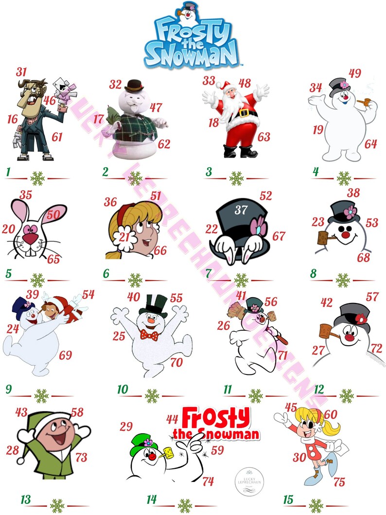 Frosty the Snowman Bingo - Etsy