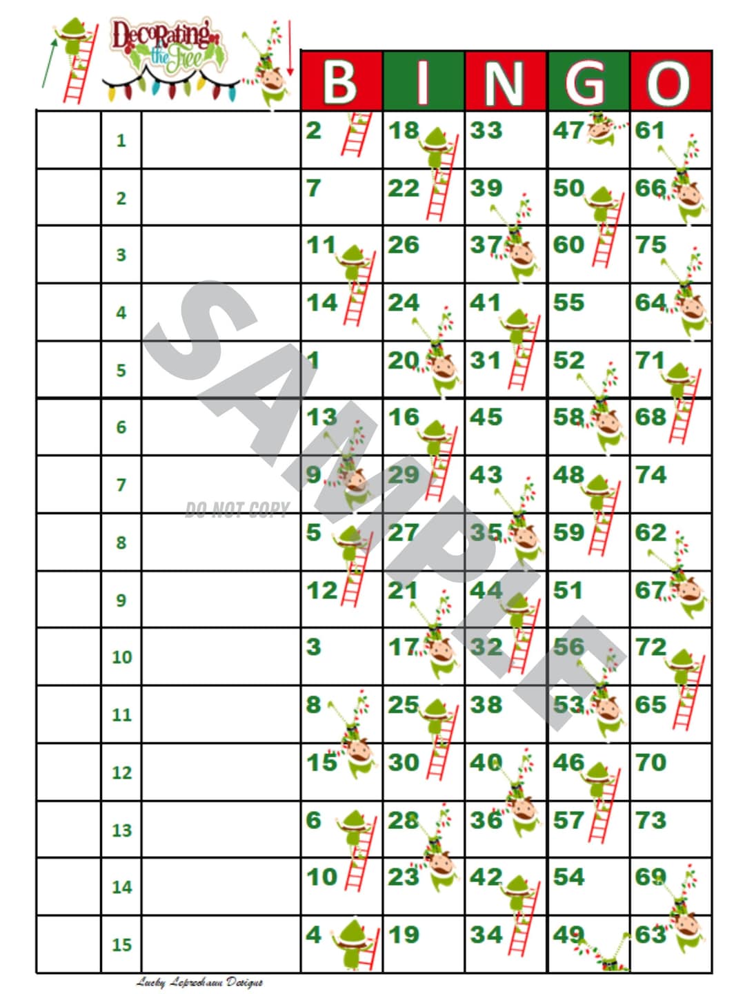 Snakes & Ladders Christmas Style Bingo Board - Etsy
