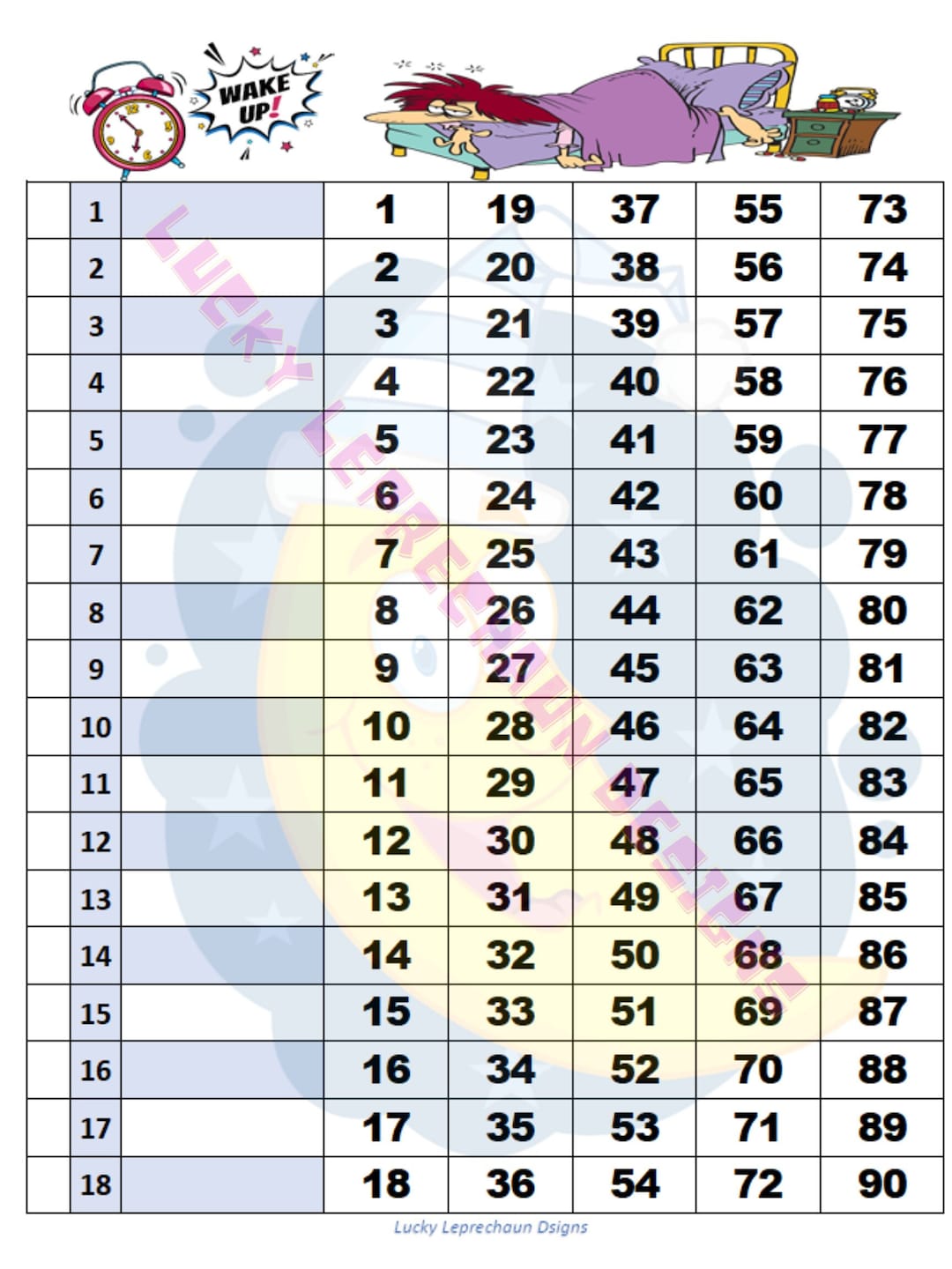 Sleepy Lines 90 Number Boards - Etsy