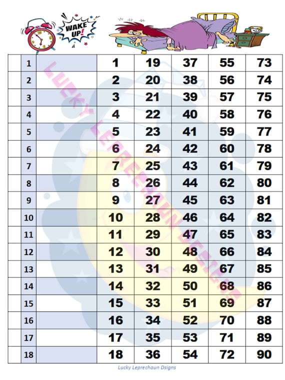 Sleepy Lines 90 Number Boards - Etsy