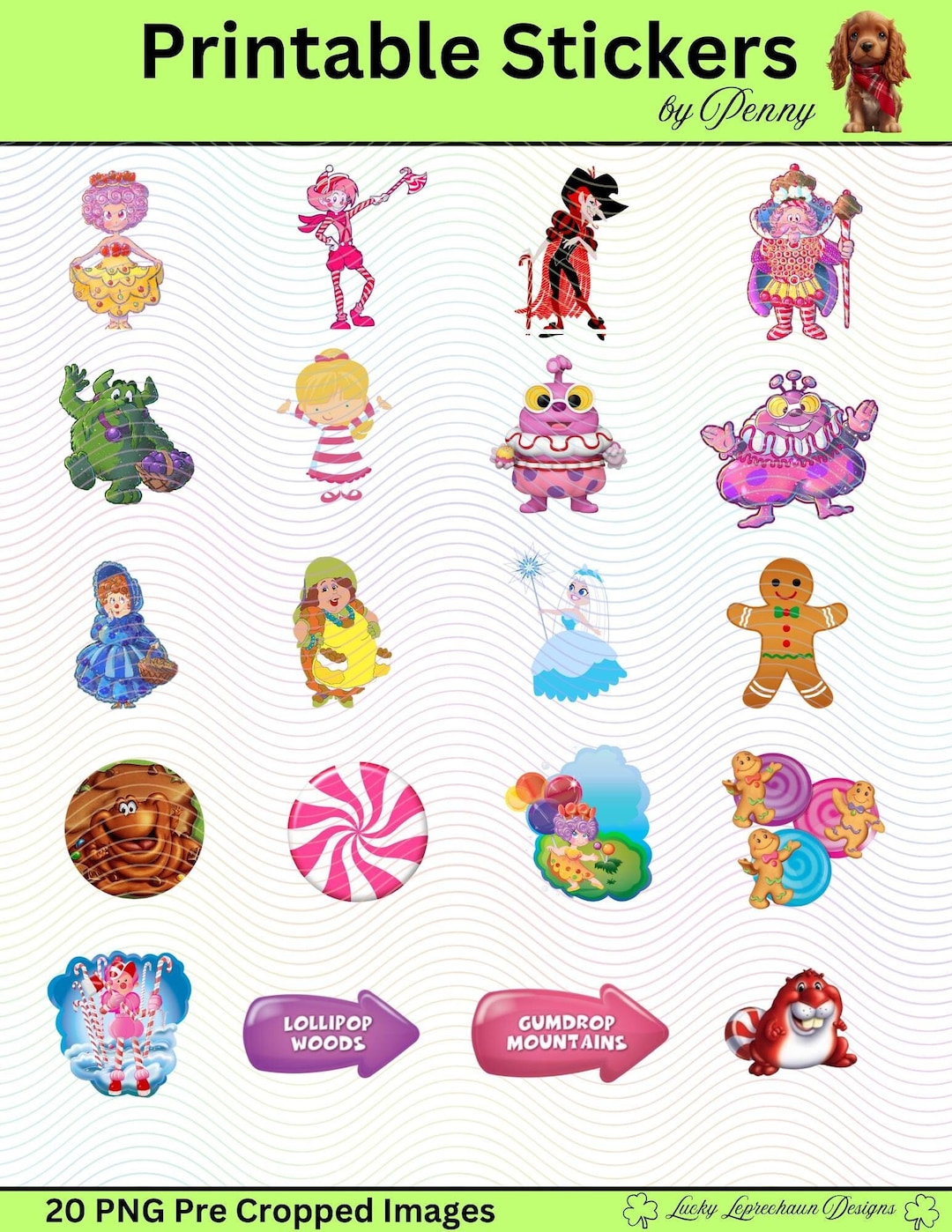 Candy-land Sticker Set - Etsy