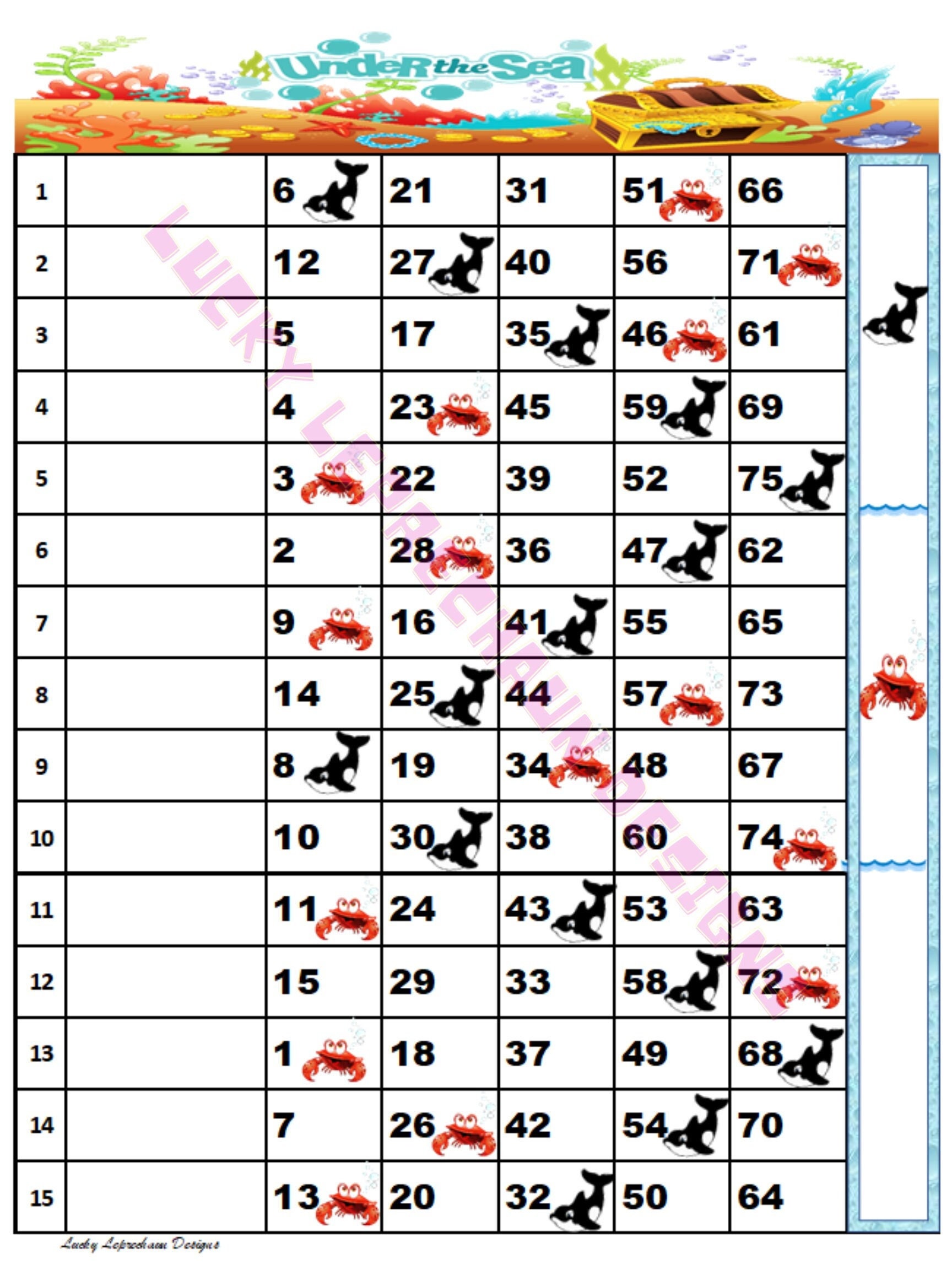 Under the Sea Bingo - Etsy