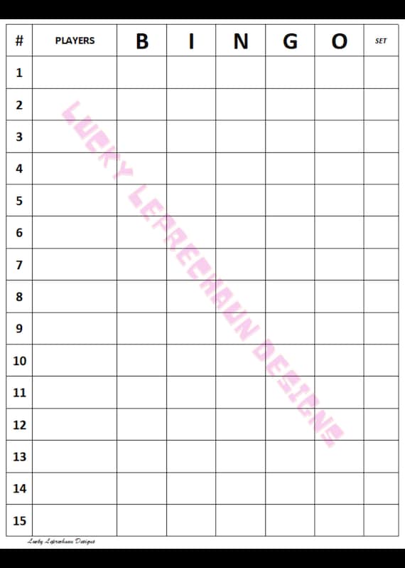 Toys & Games Games & Puzzles How High Bingo 1-15 lines Straight and ...