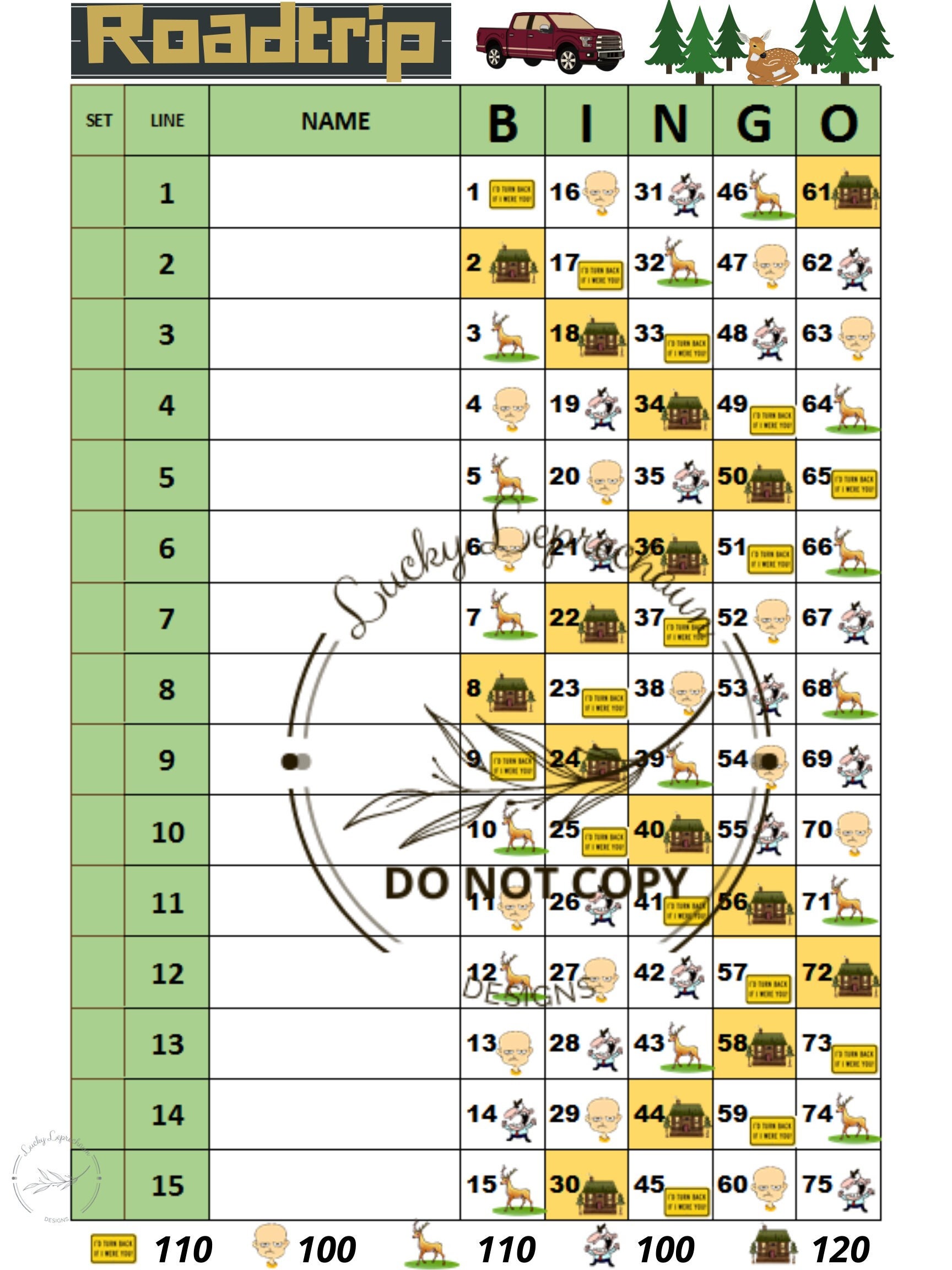 Roadtrip Bingo - Etsy