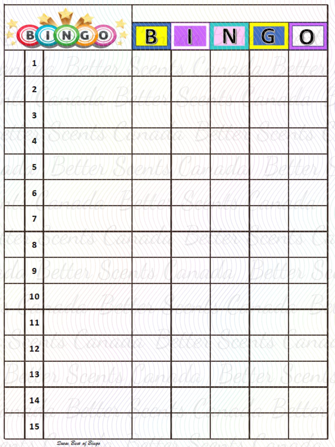 75 Number Bingo Board - Etsy