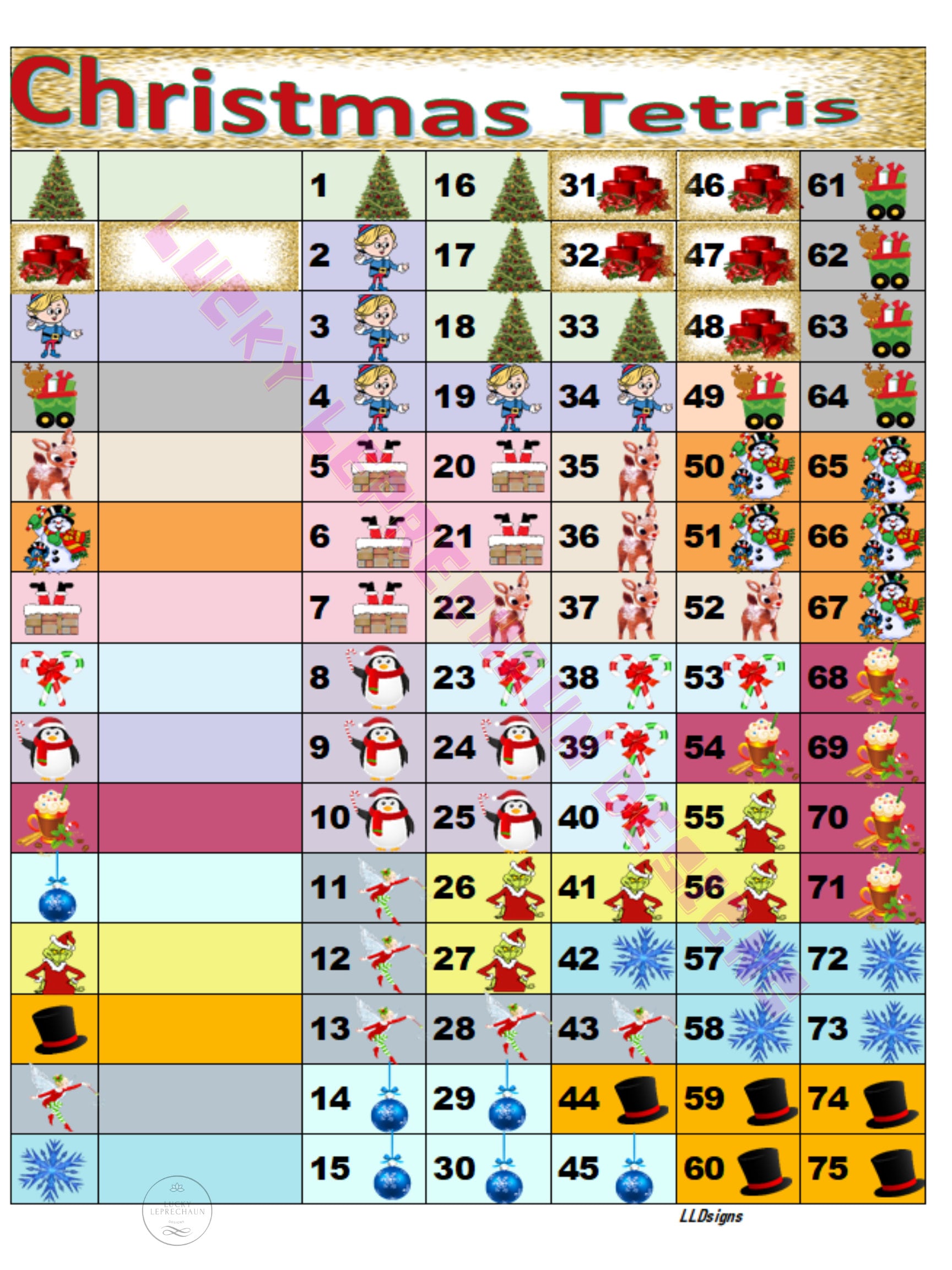 BOGO Christmas Bingo Boards - Etsy