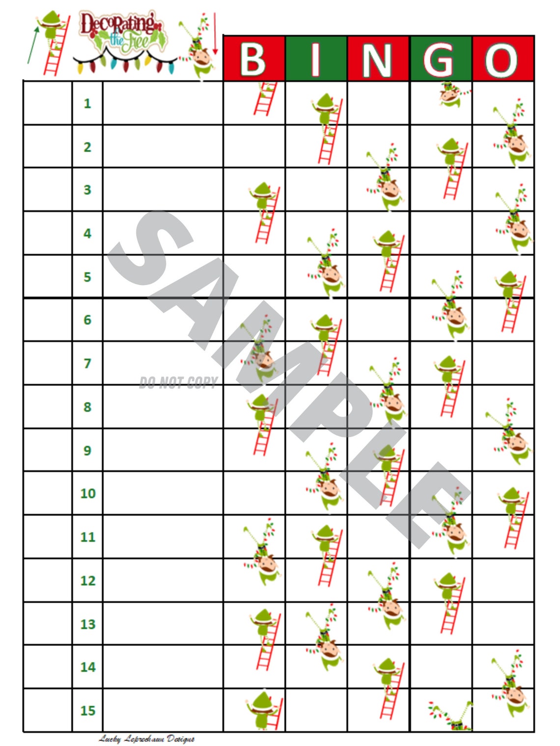 Snakes & Ladders Christmas Style Bingo Board - Etsy