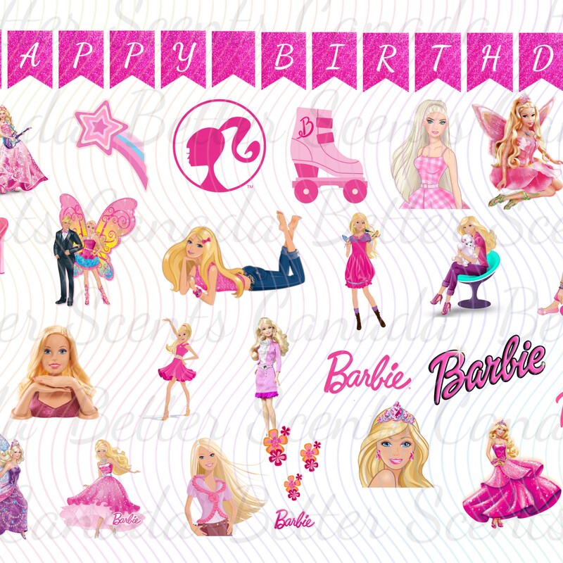 Barbie Banner - Etsy