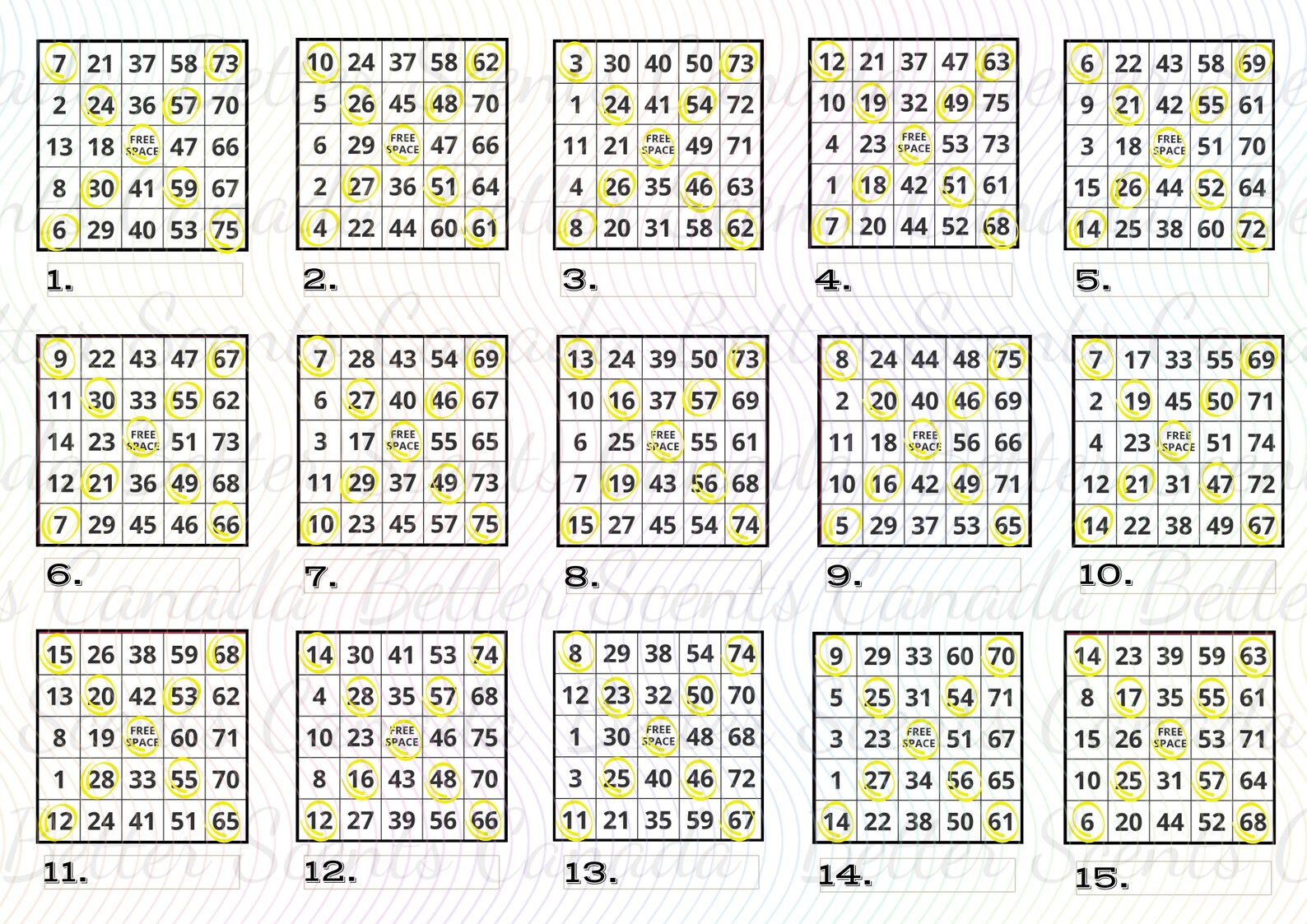 Classic Bingo - Etsy