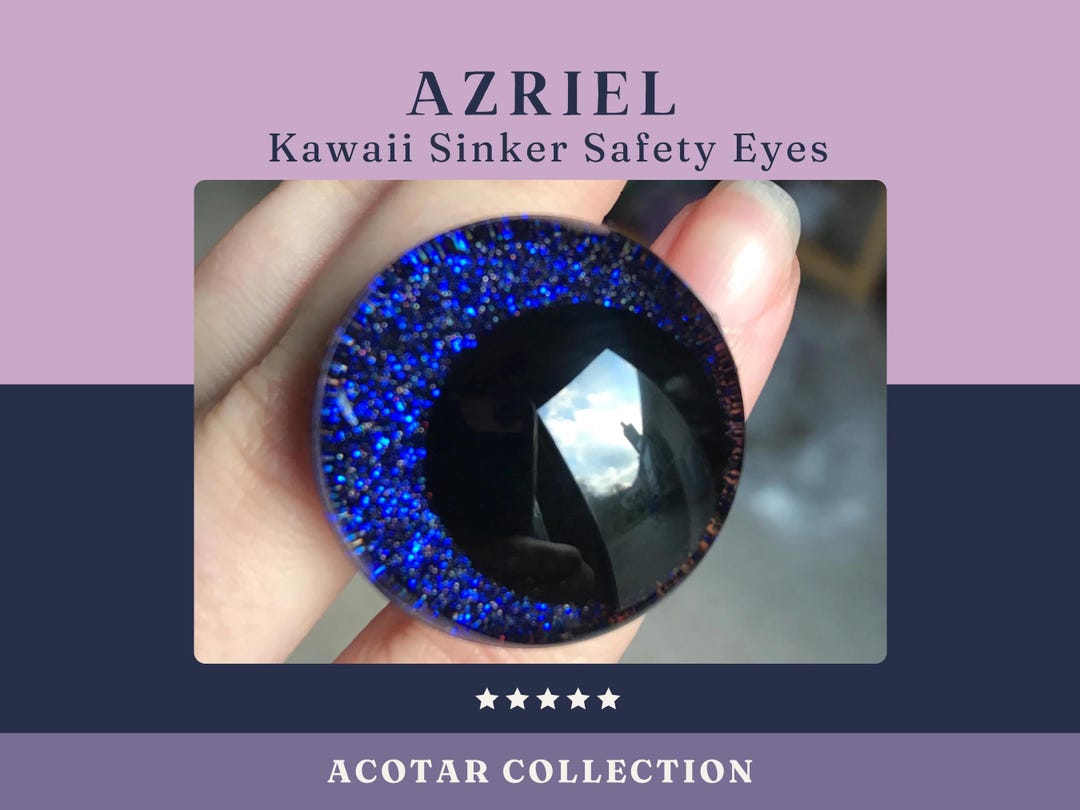 Azriel Inspired Kawaii Safety Eyes Hand-painted Resin Sinker Style for ...