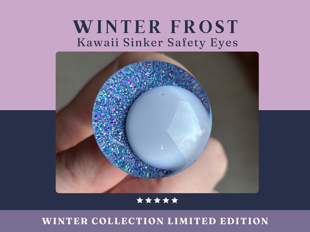Winter Frost LIMITED EDITION Kawaii Safety Eyes Hand-painted Resin ...