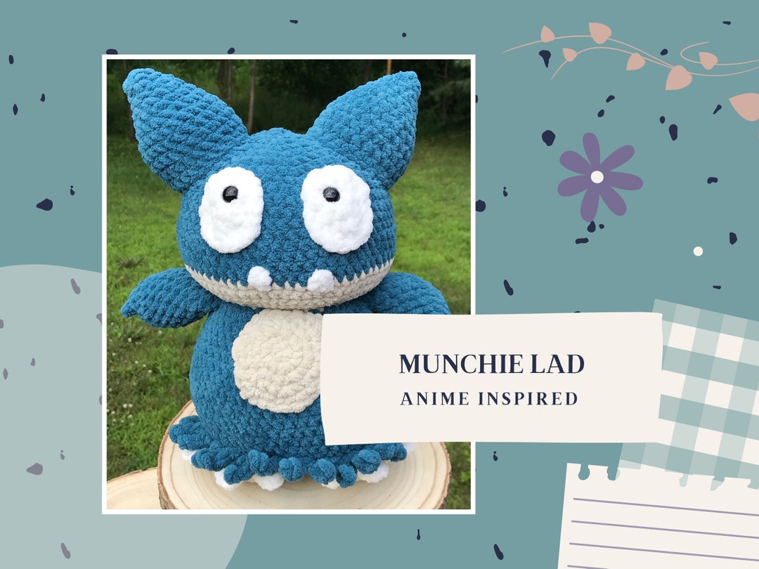 Handmade Munchie Lad Plushie - Soft Amigurumi Toy - Nearly Lifesize ...