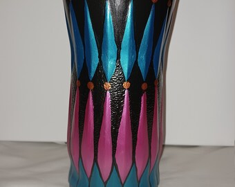 Large Flat Vase - Etsy