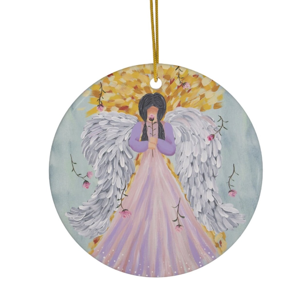 Angel Ornament: Springtime Angel With Flowers! - Etsy