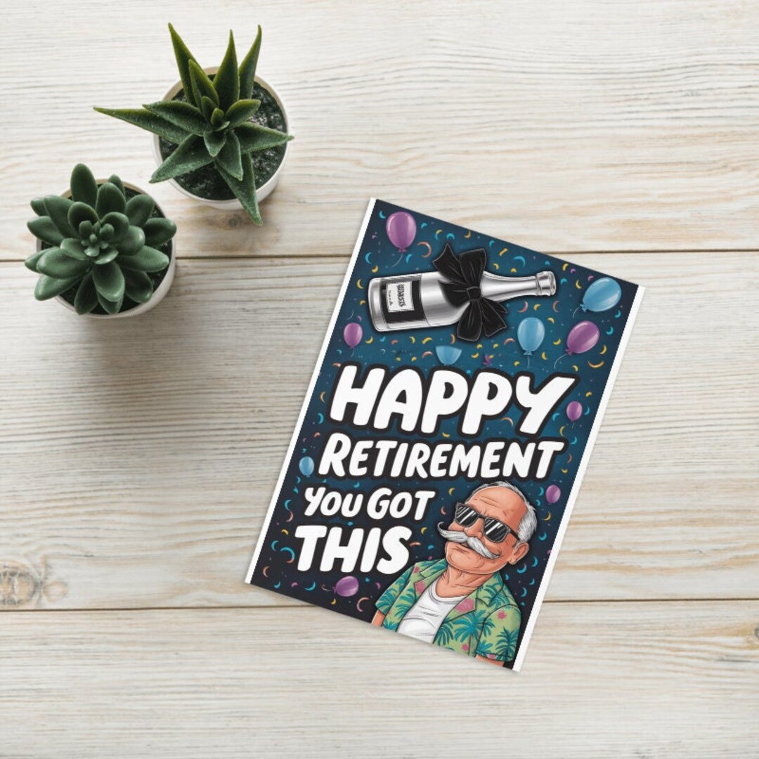Retirement Card, Retirement Gift Card, Leaving Card, Friend Retiring ...
