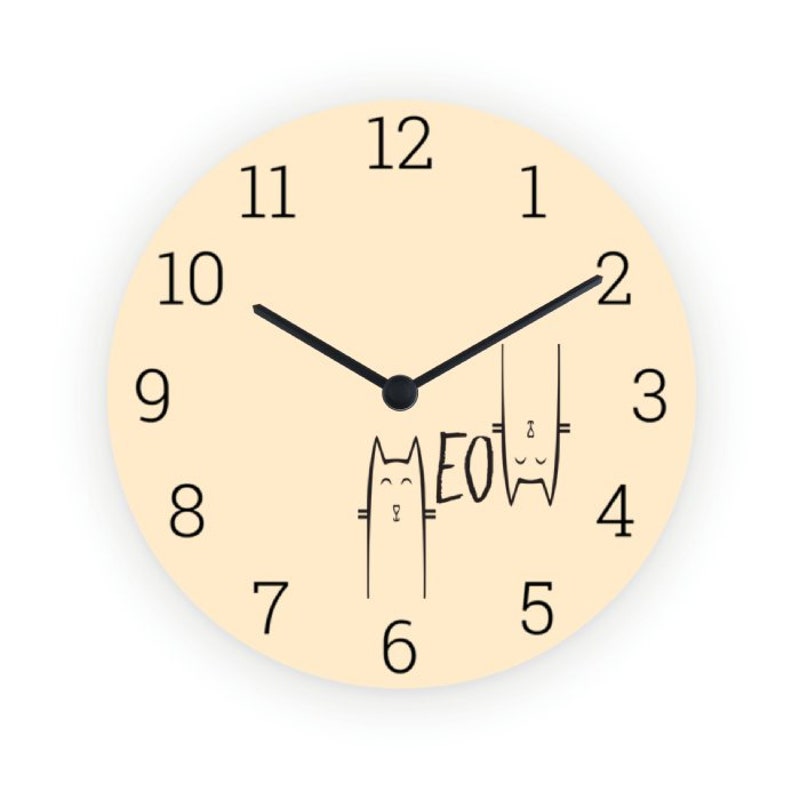 Meowing Cat Clock - Etsy