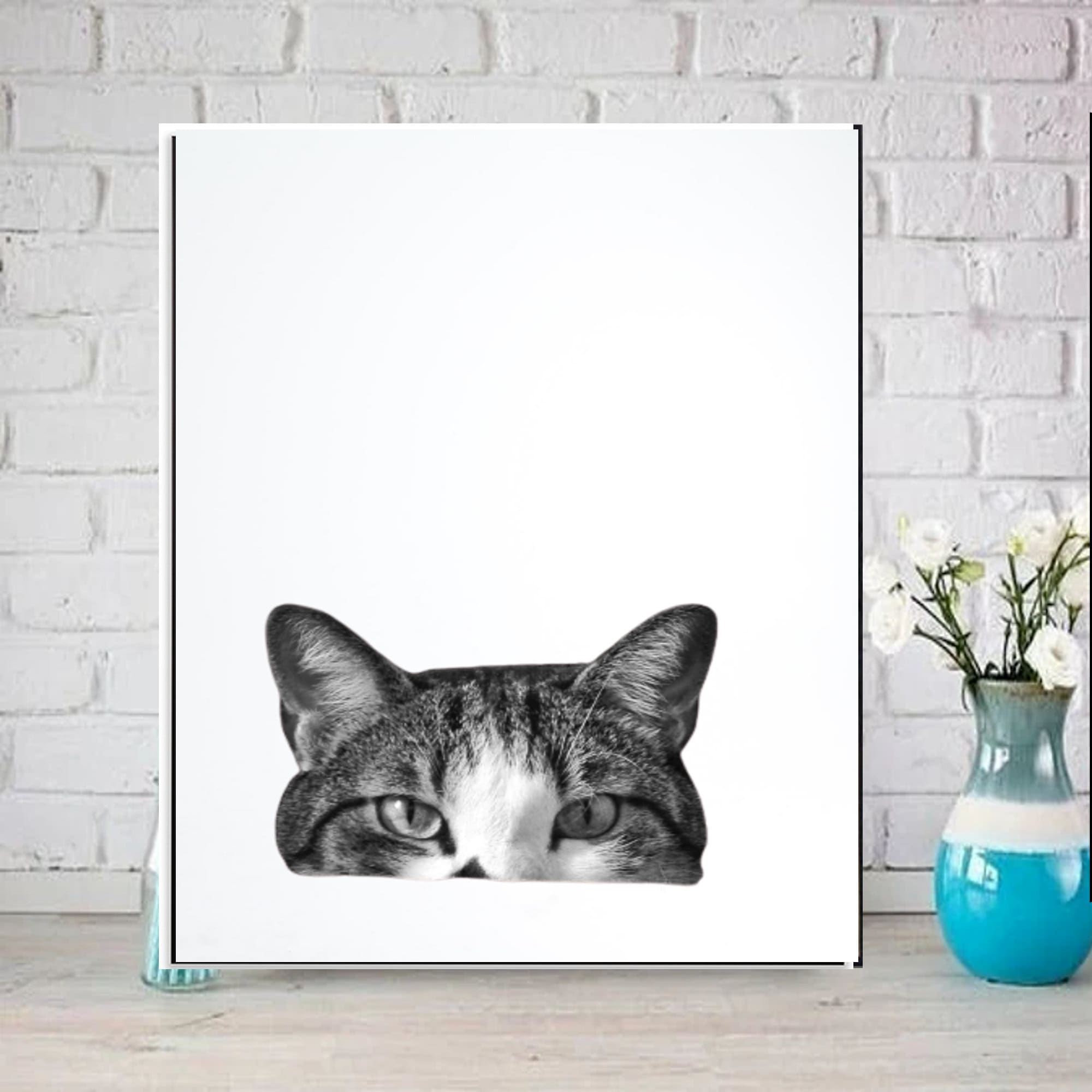 Tabby Cat Print .tabby Cat-poster , Cat Wall Art cat Print home Decor ...
