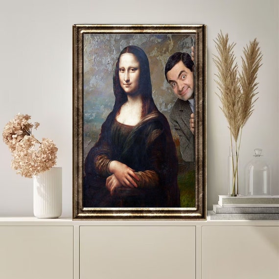 Mona Lisa Original Painting Framed