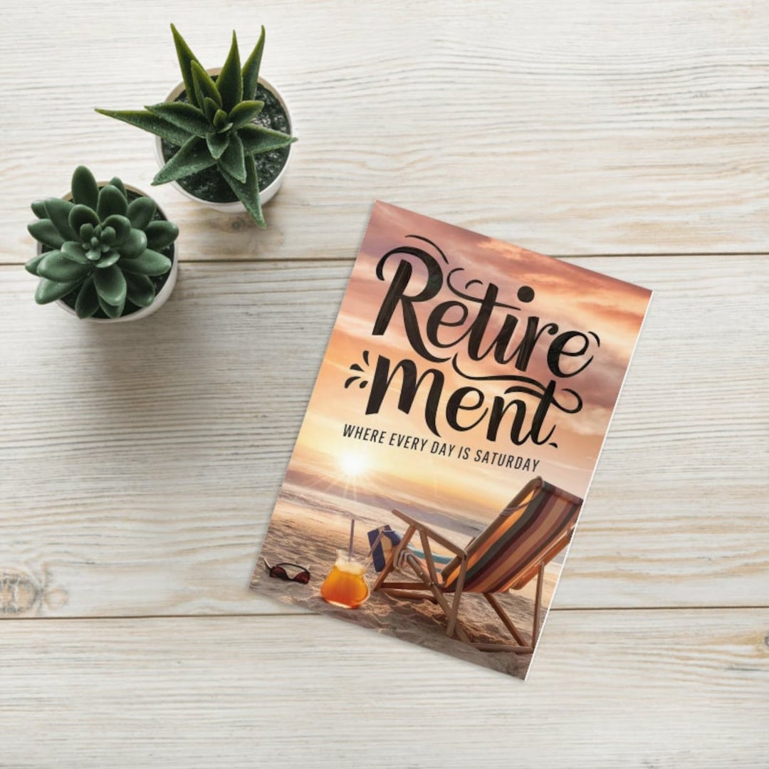 Retirement Card, Retirement Gift Card, Leaving Card, Friend Retiring ...