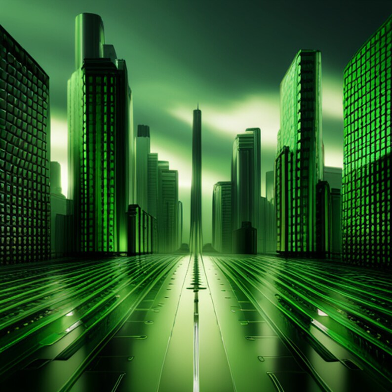 Matrix Art Print ,matrix Rain Code Poster, Matrix Rain Digtial Poster ...