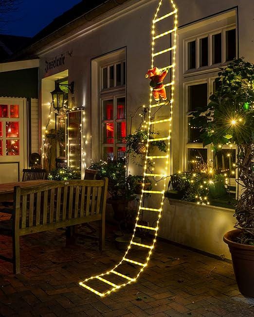 Christmas Ladder Lights With Santa Claus 338 LED Christmas Lights 8 Modes Timer Memory Function Xmas Tree Christmas Decorations Etsy