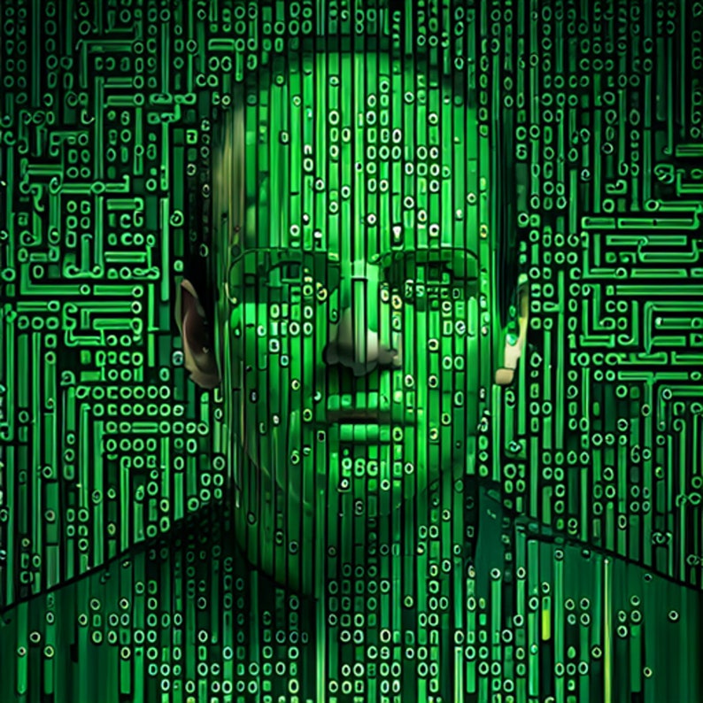 Matrix Art Print matrix Rain Code Poster Matrix Rain Digtial - Etsy