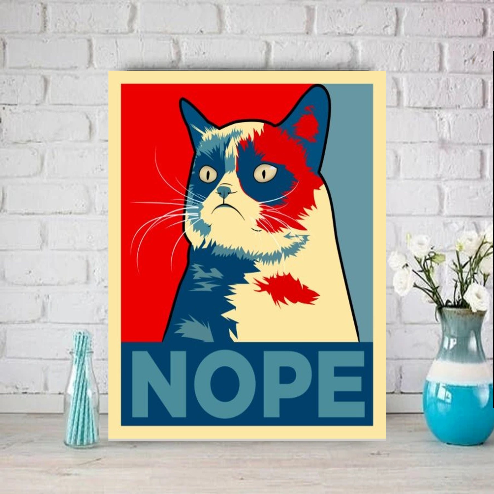 Grumpy Cat Obama Nope