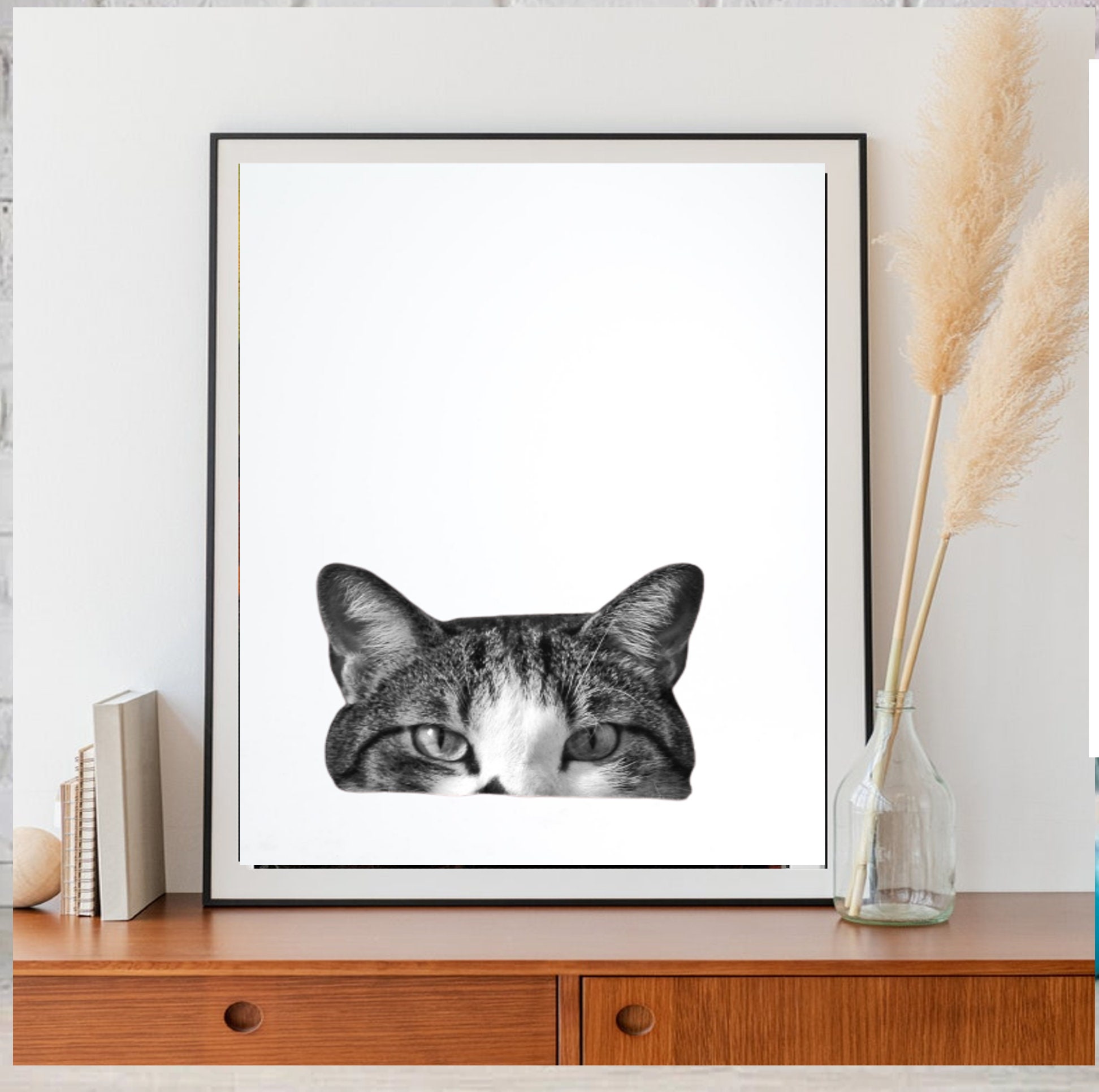 Tabby Cat Print .tabby Cat-poster , Cat Wall Art cat Print home Decor ...