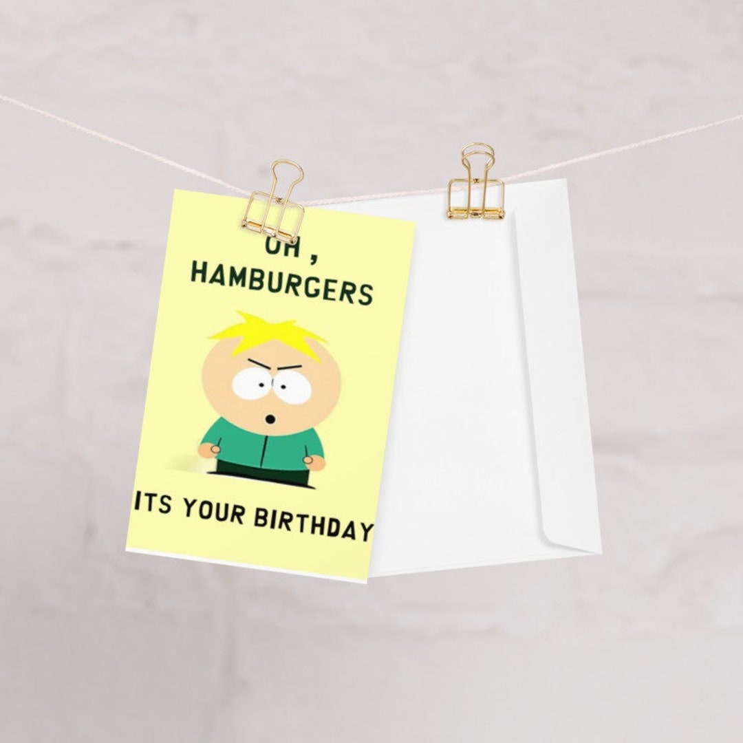South Park Butters Birthday