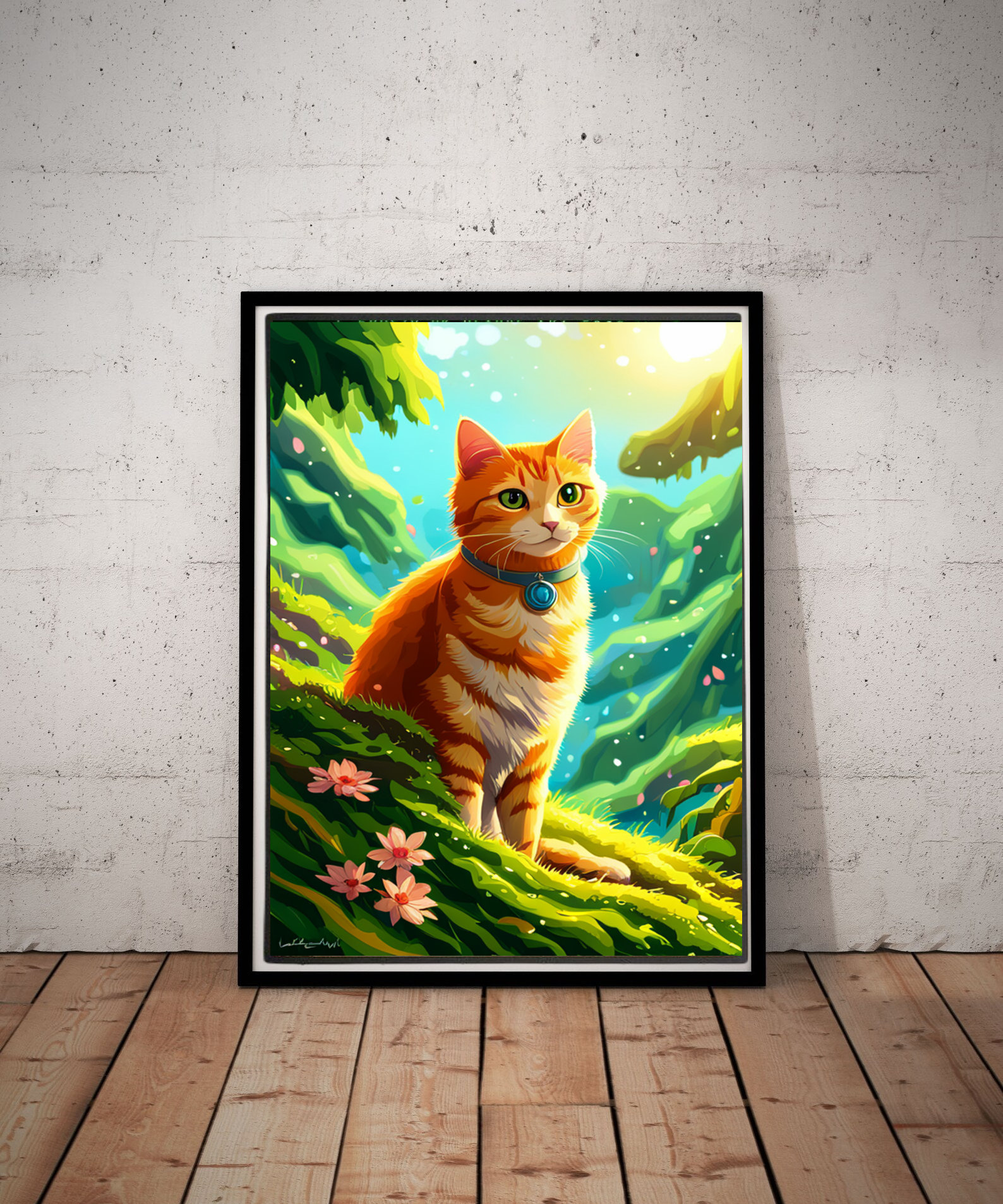 Tabby Cat Poster Tabby Cat Wall Art Tabbycat Print Tabby - Etsy