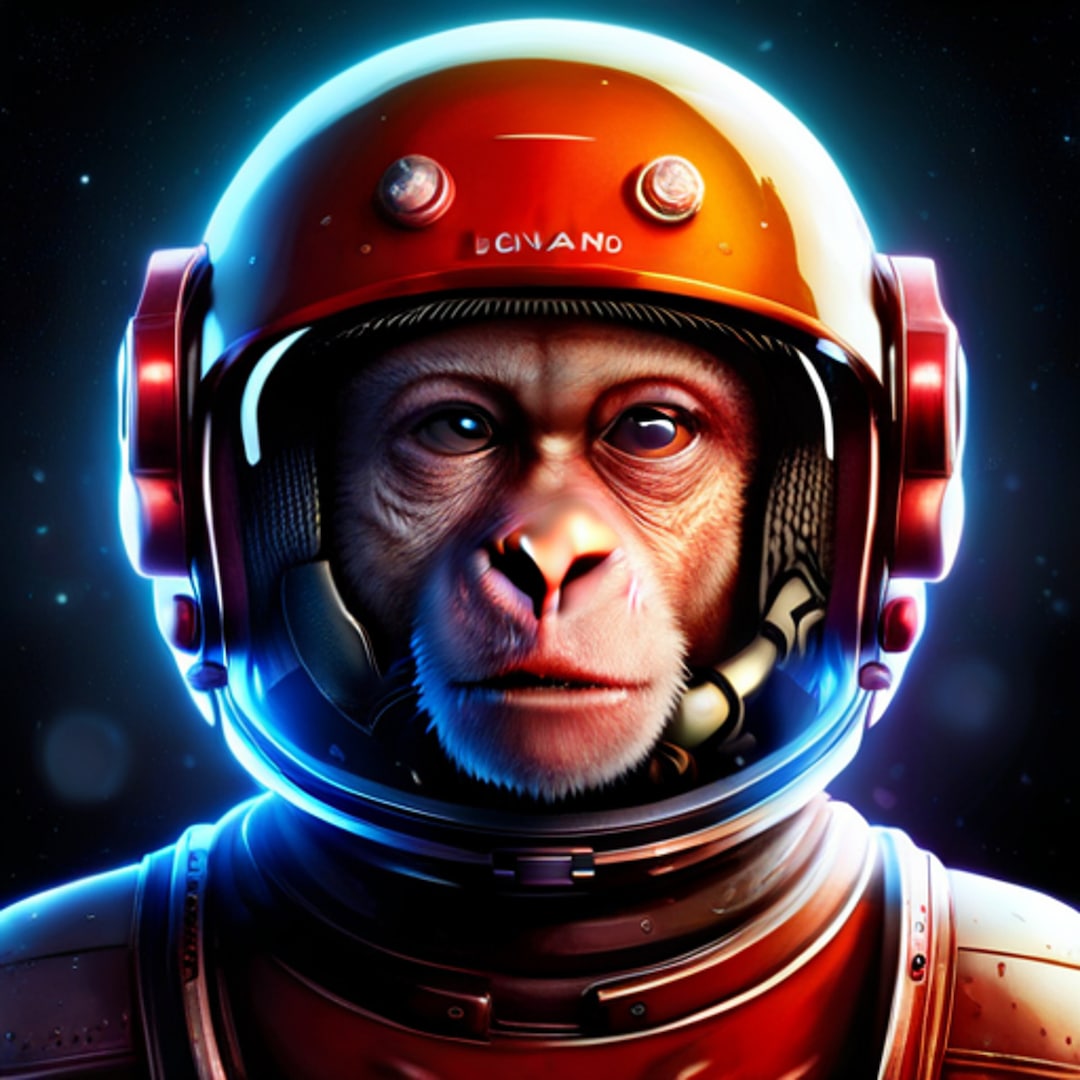 Monkey in Space Helmet Poster, Monkey in Space Suit Image ,monkey Wall ...