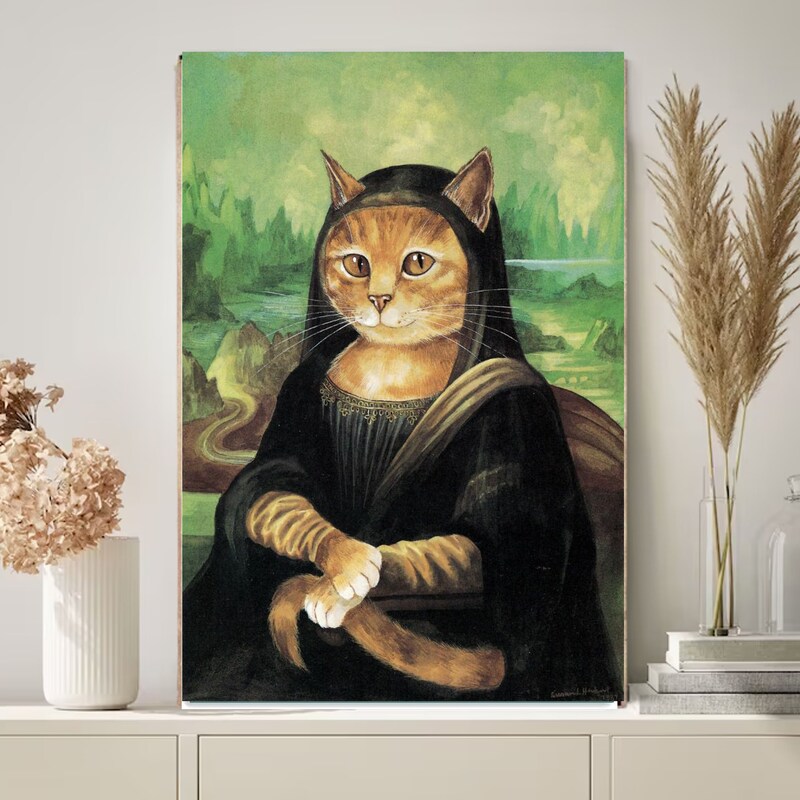 Mona Lisa Cat Bed - Etsy