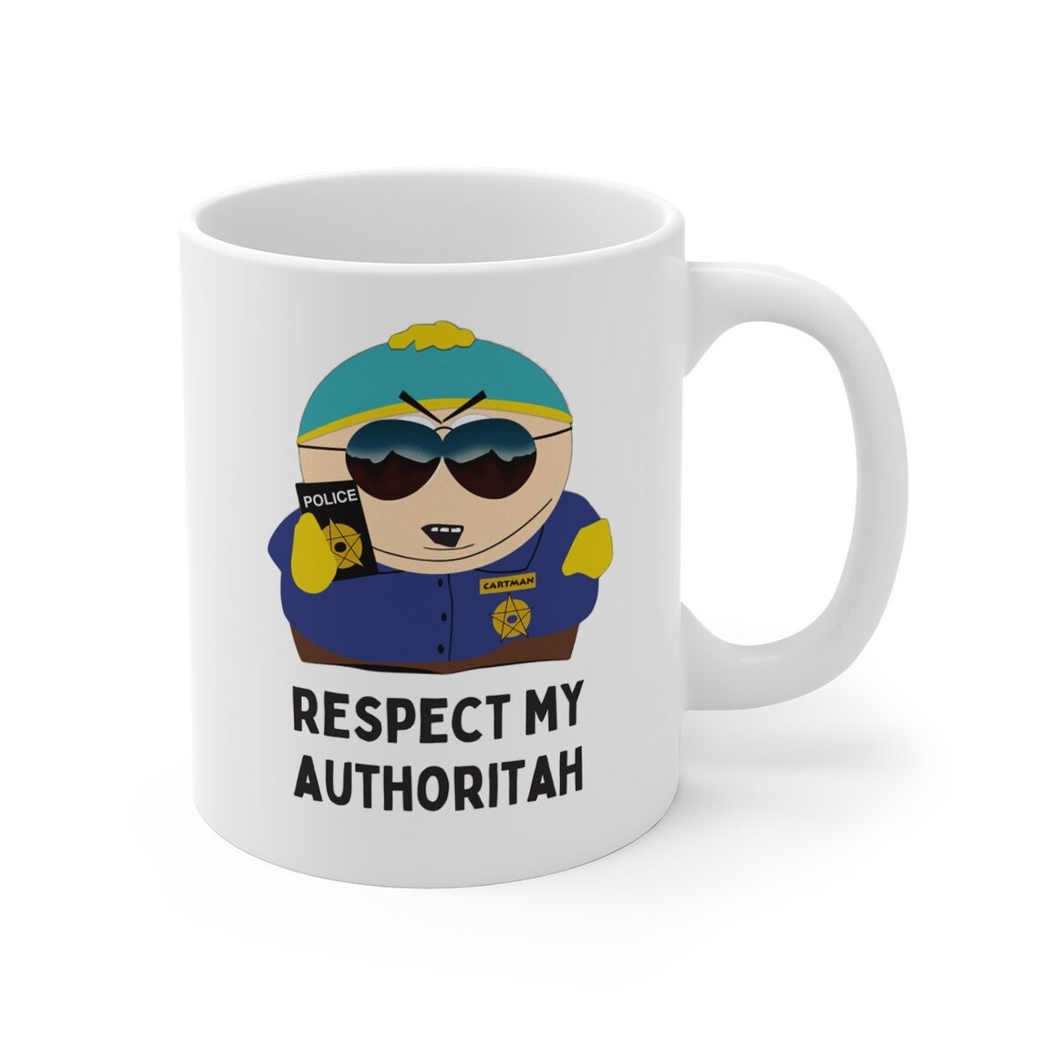 Eric Cartman Cop Respect My Authoriathhandmade Southpark - Etsy