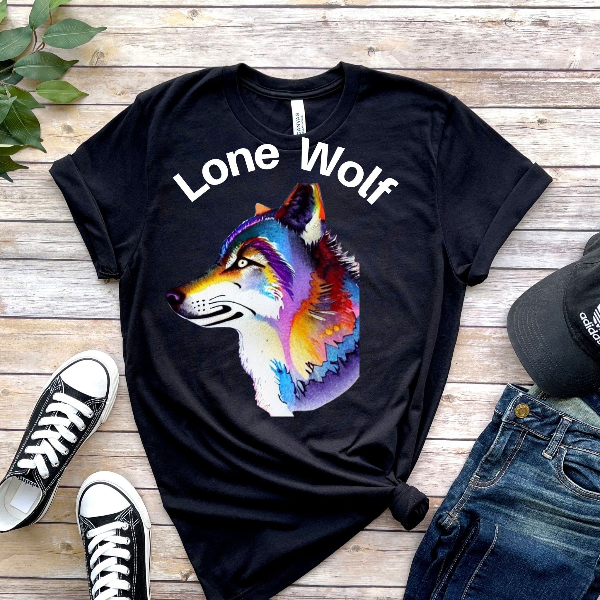 Wolf T-shirt Men Graphic Tee wolf Screen Print Tee gift for - Etsy Canada