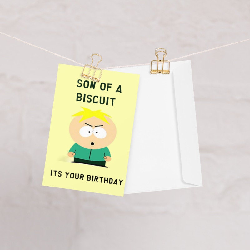 Butters Greeting Card birthday Card southpark Birthday A6 - Etsy