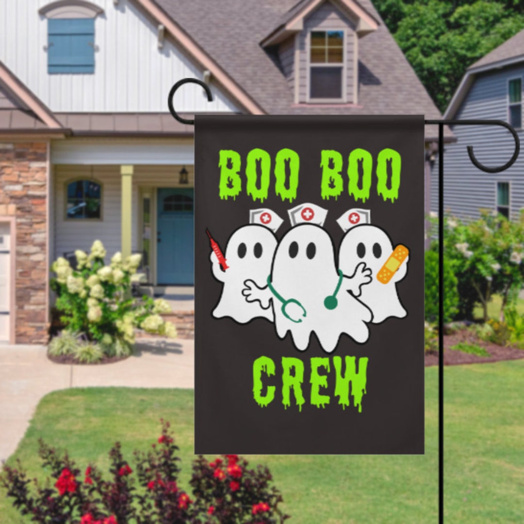 Halloween Ghost Garden Flag Halloween Garden Flag 12'x18 Autumn Garden ...