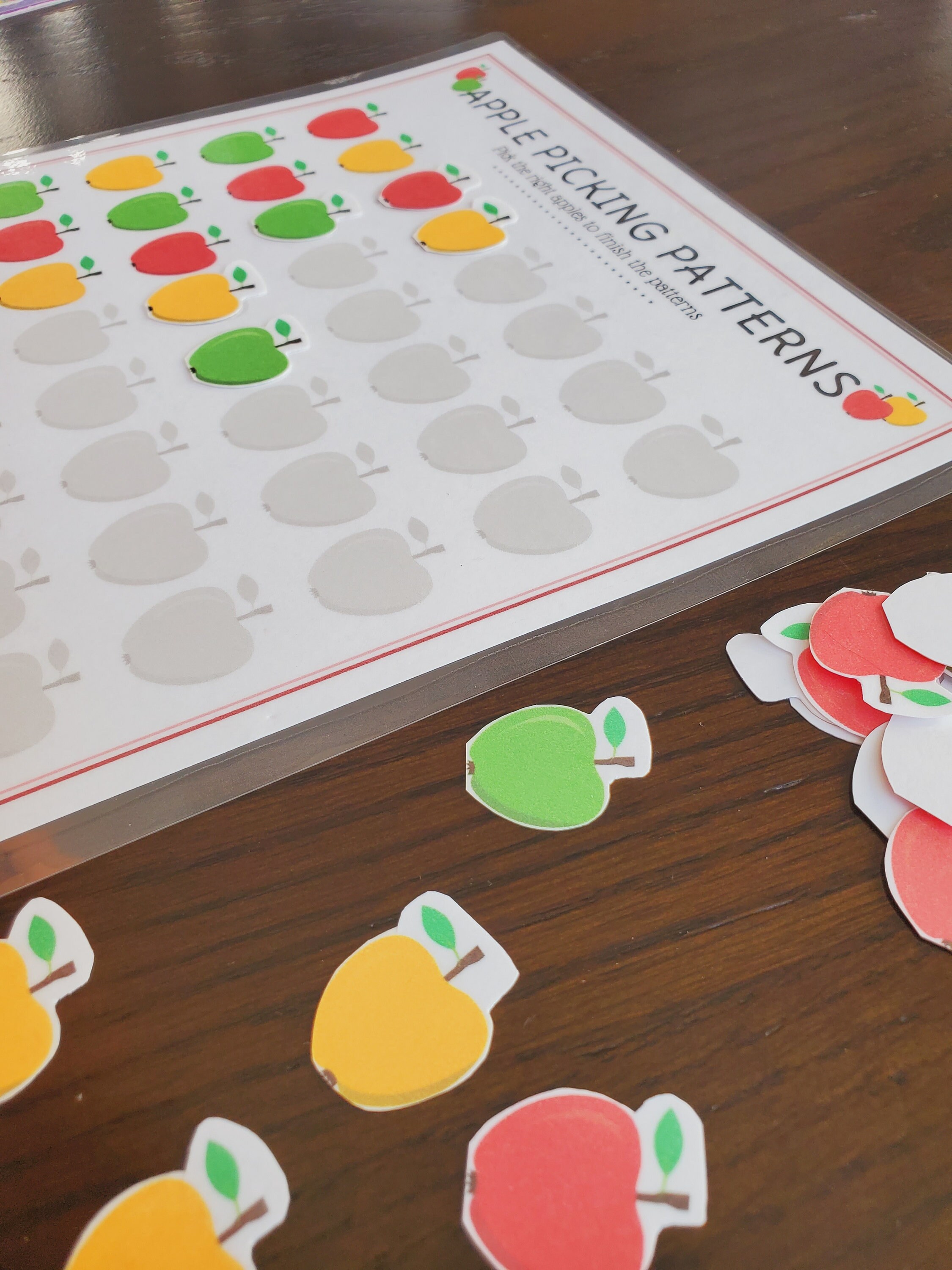 Apple Picking Patterns | Kids Color Matching Game | Fall Autumn Orchard ...