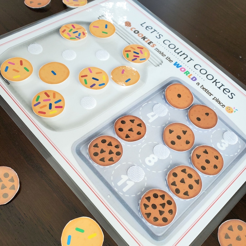 Counting Cookies Printable Activity | Preschooler Counting Activity ...