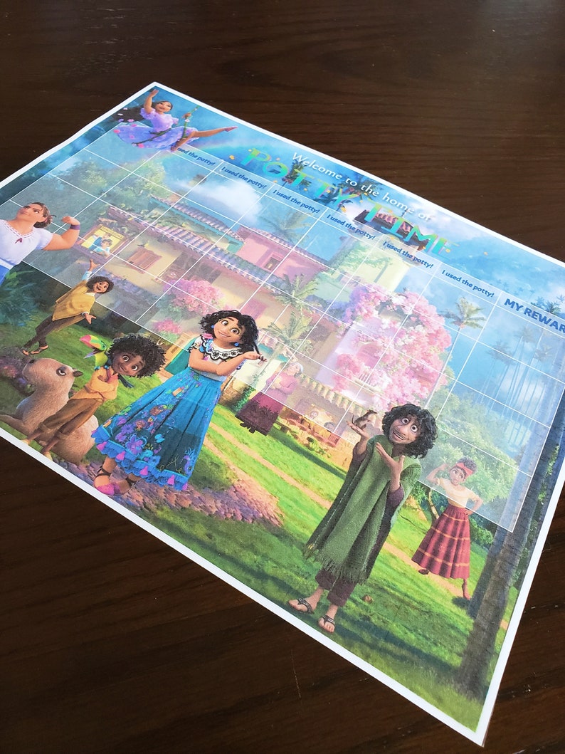 Encanto Potty Training Chart Printable | Mirabel | Printable Potty ...