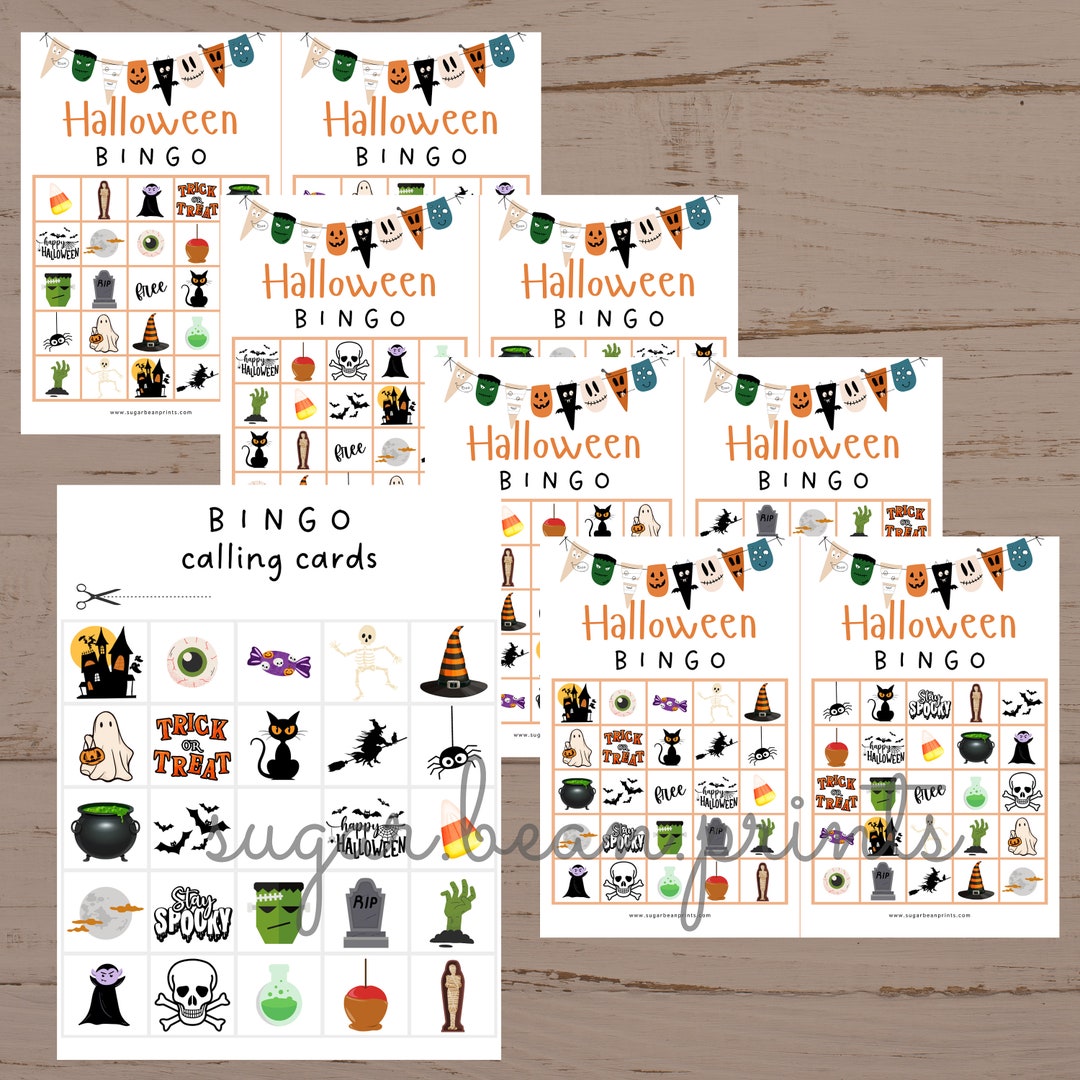 Halloween BINGO Printable | Fun Spooky Classroom Game | Kids Fall ...