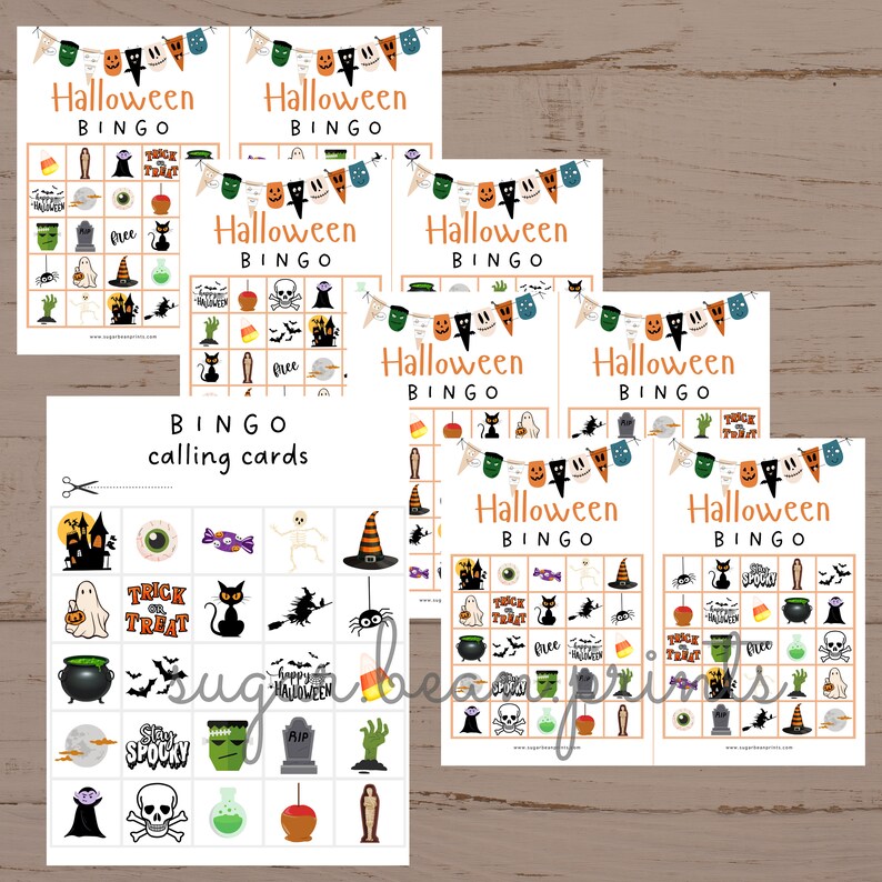 Halloween BINGO Printable | Fun Spooky Classroom Game | Kids Fall ...