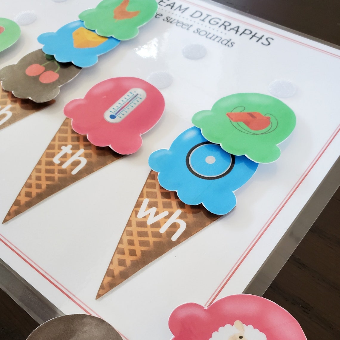 Ice Cream Digraphs | Printable Phonics Reading Practice | Kids Digraph ...