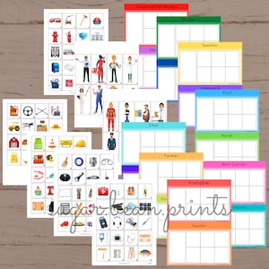 Occupations & Tools Matching Game | Job Career Match Practice | Kids ...