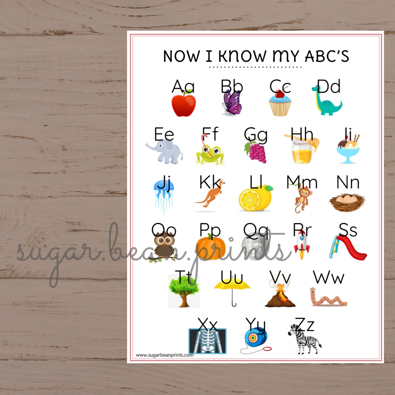 Now I Know My Abcs | Alphabet Chart Printable | Preschool Letter ...