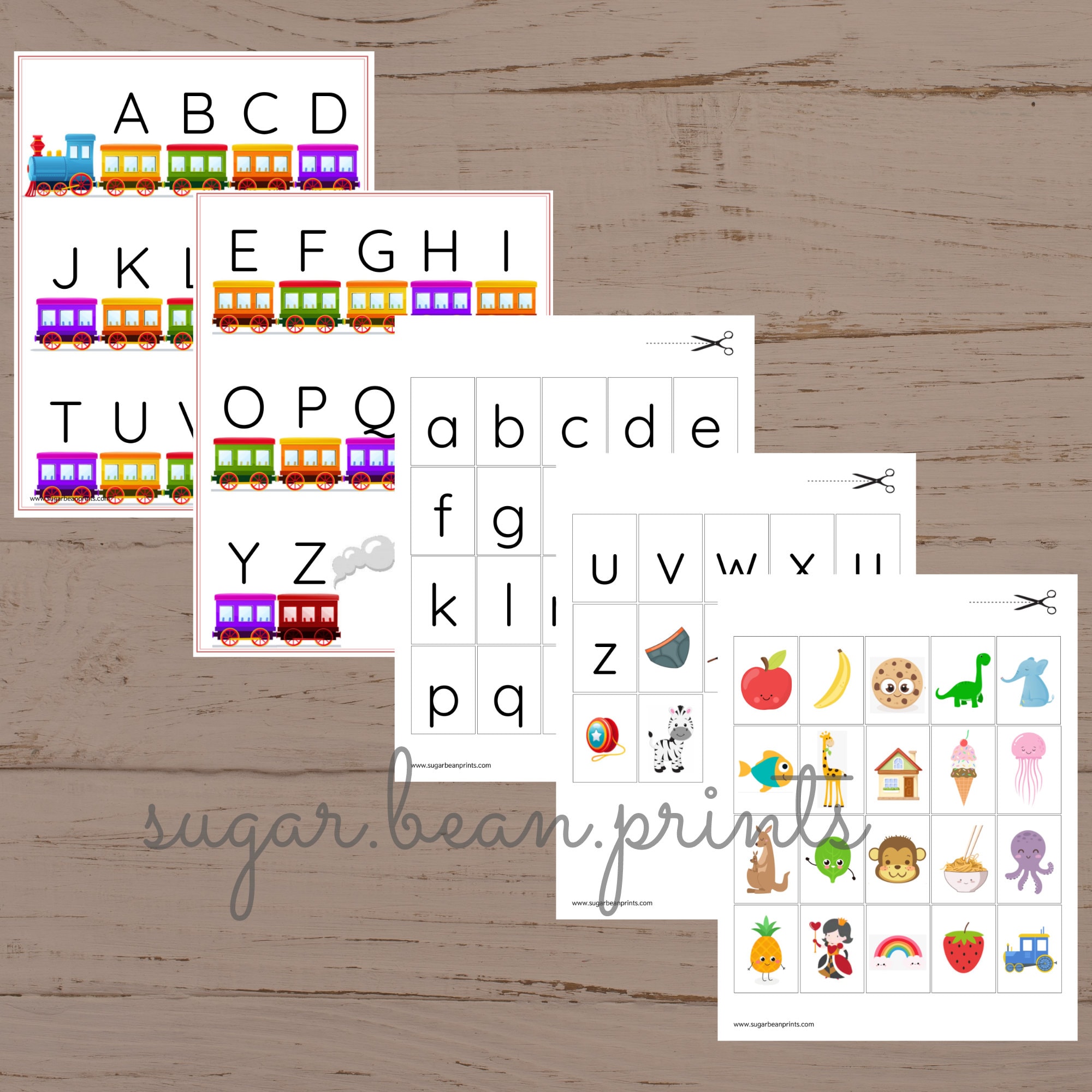 ABC Train Letter Game | Kids Alphabet Activity Print | Lowercase ...