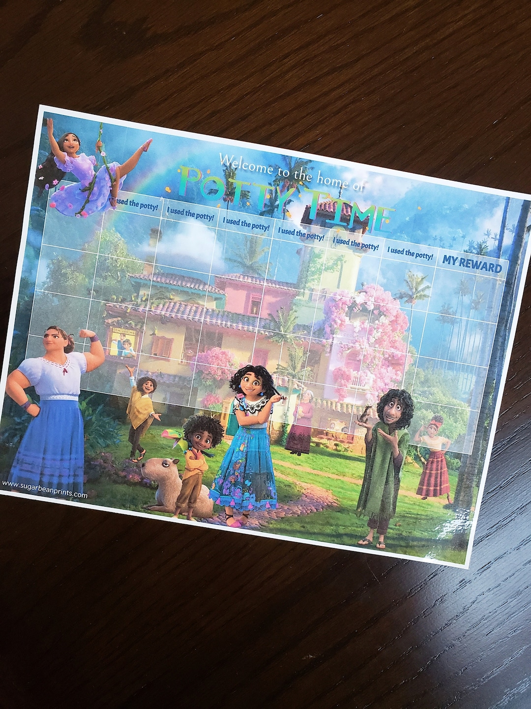 Encanto Potty Training Chart Printable | Mirabel | Printable Potty ...