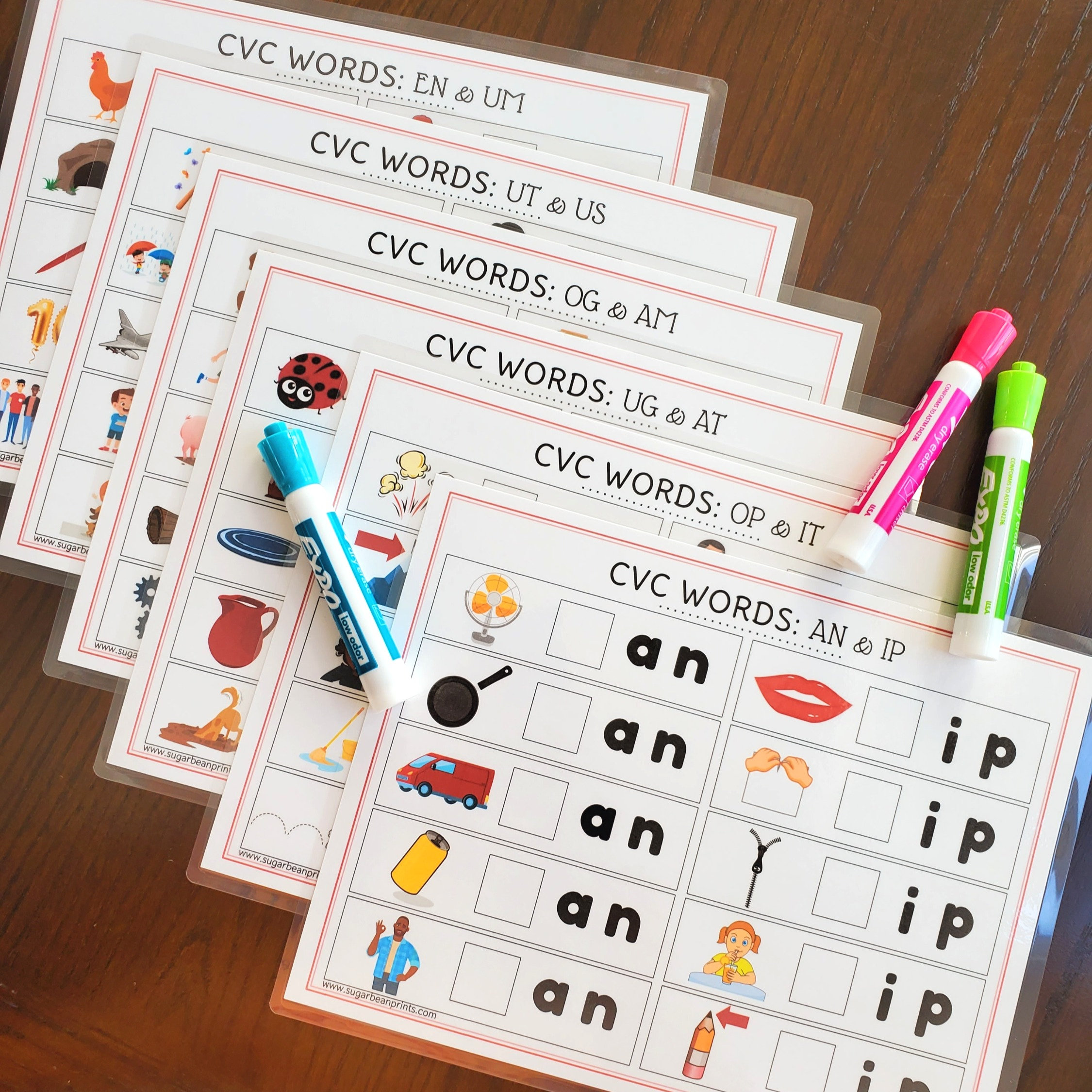 CVC Word Fill Printable Activity | Consonant Vowel Consonant Pattern ...