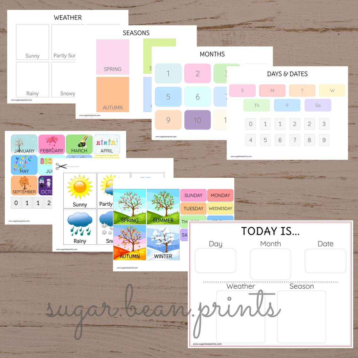 Kids "today Is" Calendar Printable | Kids Daily Calendar | Learning ...