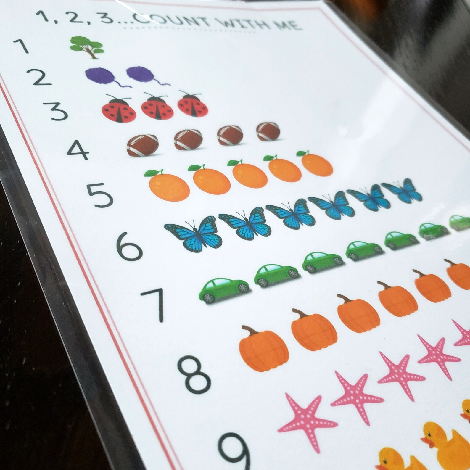 1, 2, 3...count With Me Printable | Kids 1-10 Number Chart | Preschool ...